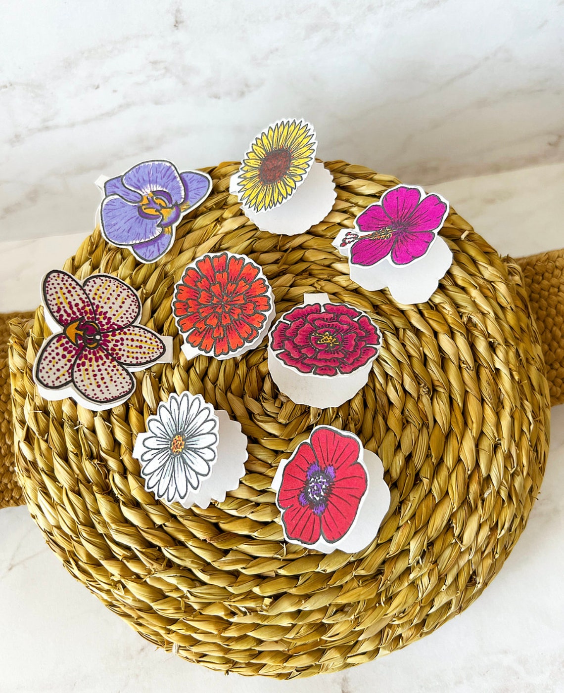 Printable Labels, Printable Tags, Gift Tags, Flower Gift Tags, Floral ...