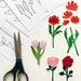2D Paper Flower Template, Printable PDF DIY Paper Flower Templates ...