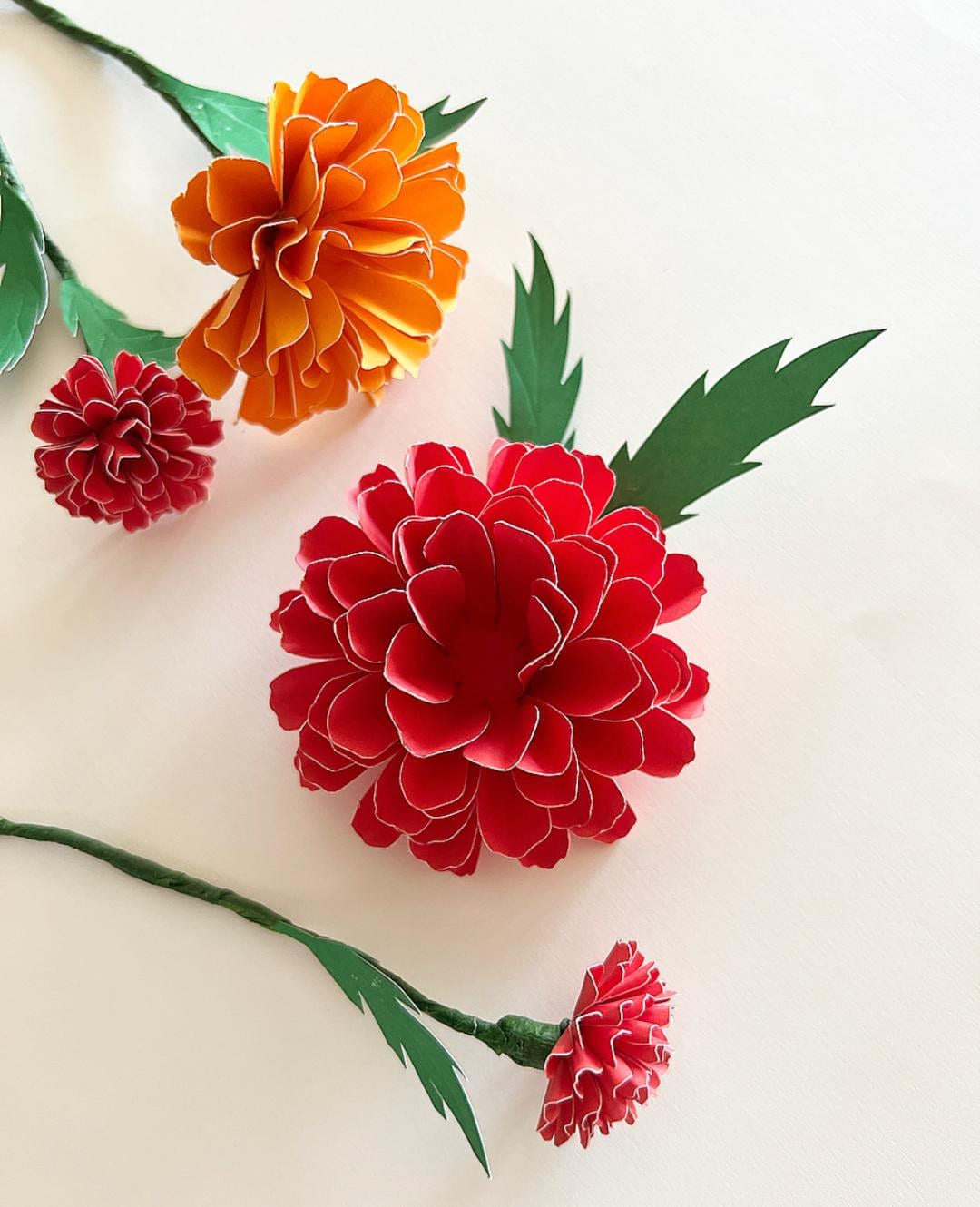 Printable Floral Bouquet Template, Printable Flowers, Paper Flower ...