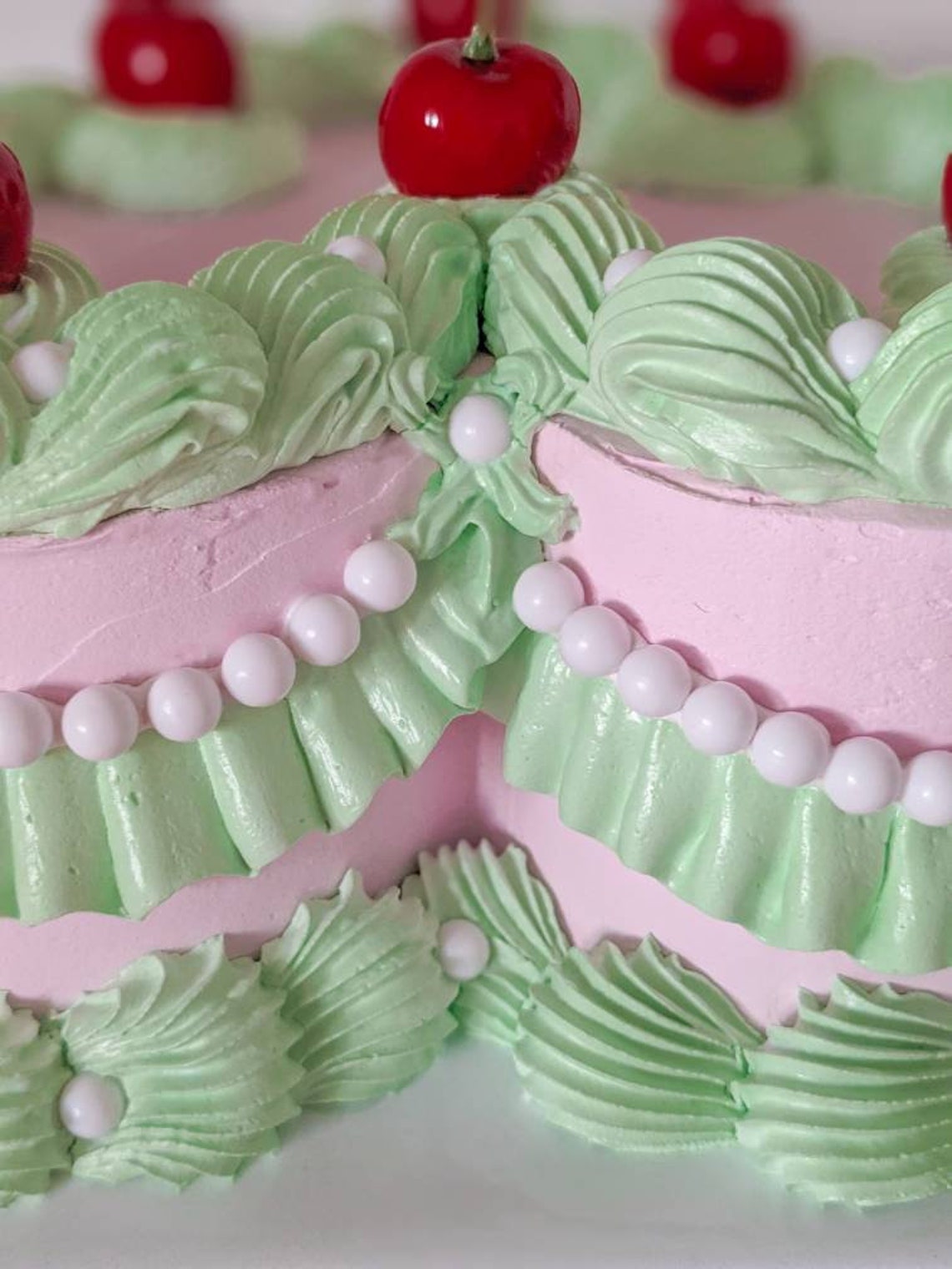 Vintage Heart Fake Cake Prop Display Decor - Etsy