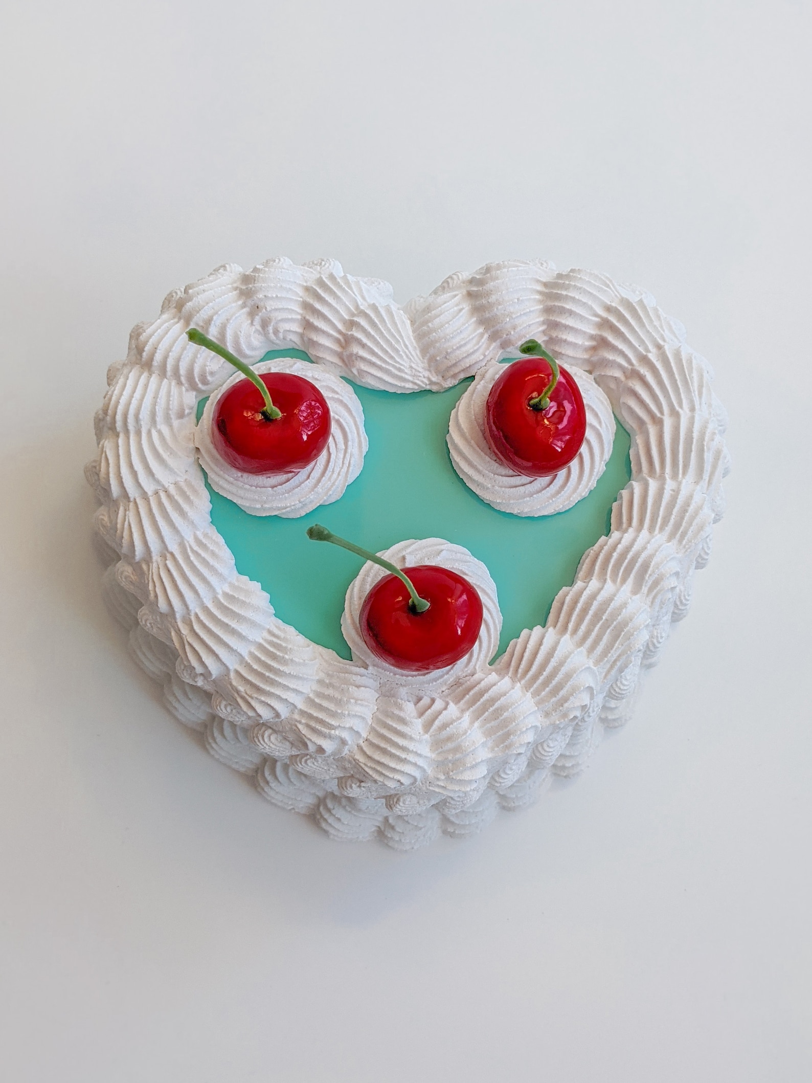 Vintage Heart Fake Cake Jewellery Box Organizer, Makeup Box With Mirror ...