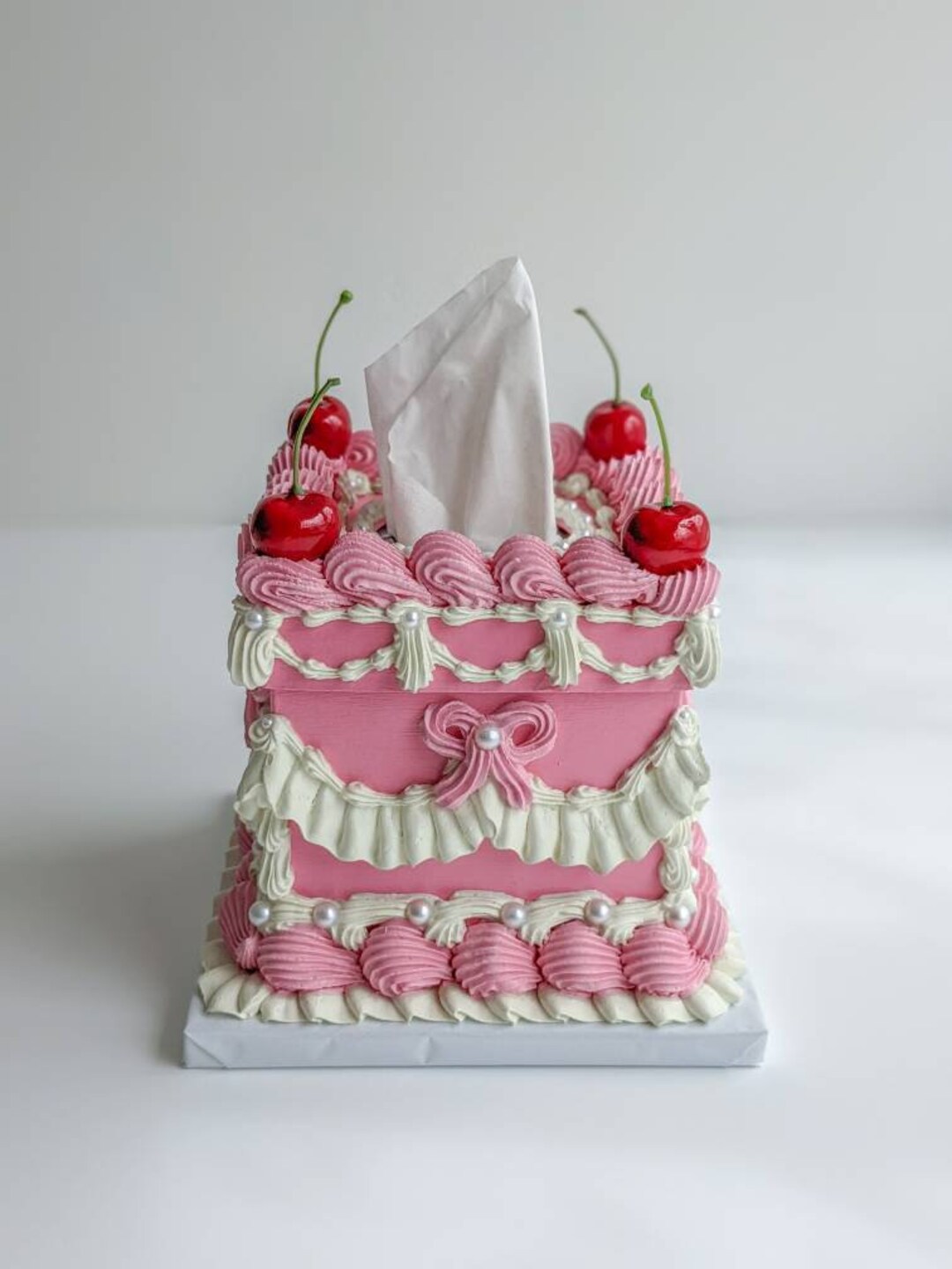 Vintage Cake Tissue Box Holder - Etsy
