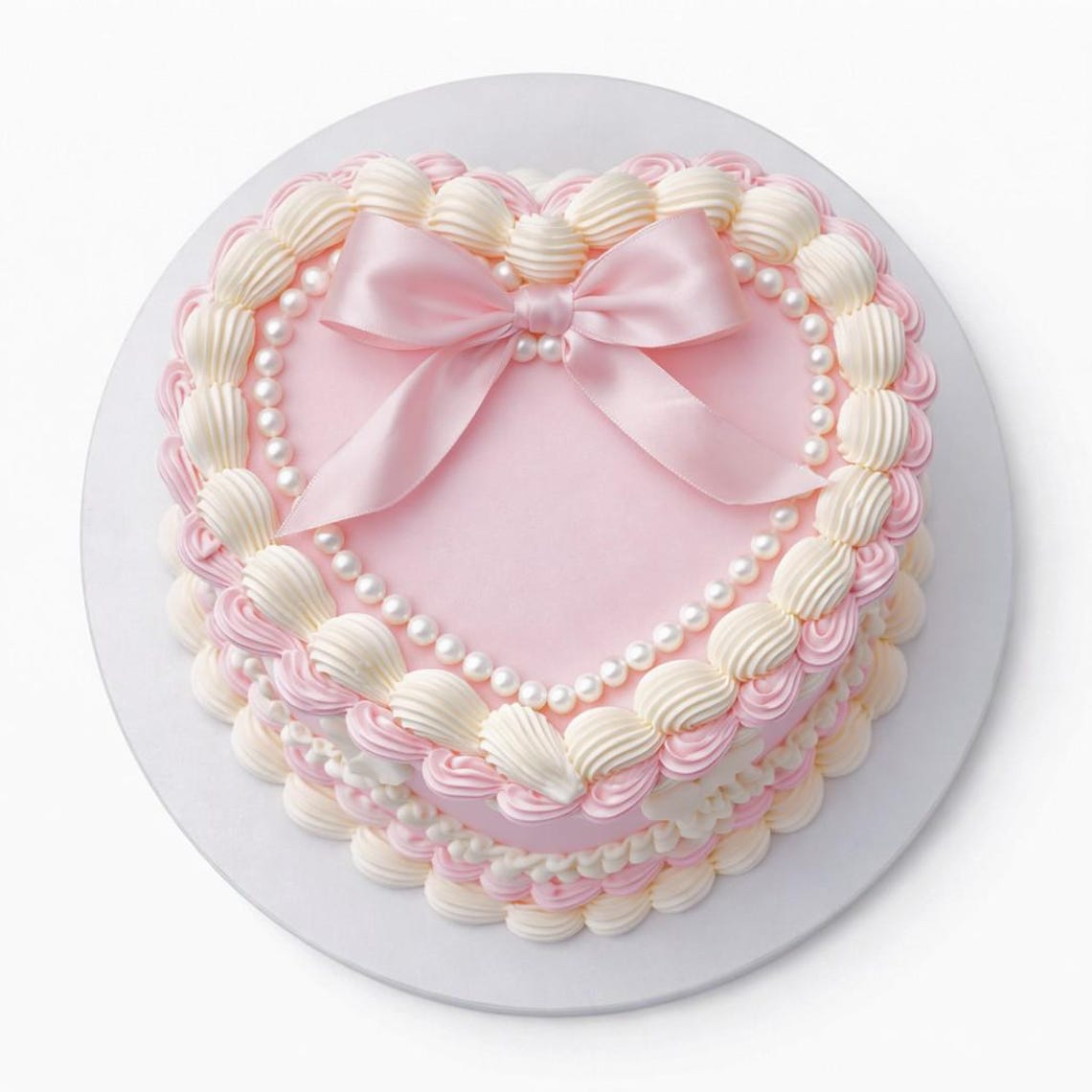 Coquette Heart Fake Cake Prop - Etsy