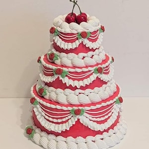 Vintage 3 Tier Fake Cake - Etsy