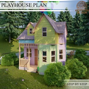 Playhouse Plans for Kids, 2-story Playhouse, Step by Step, Do It ...