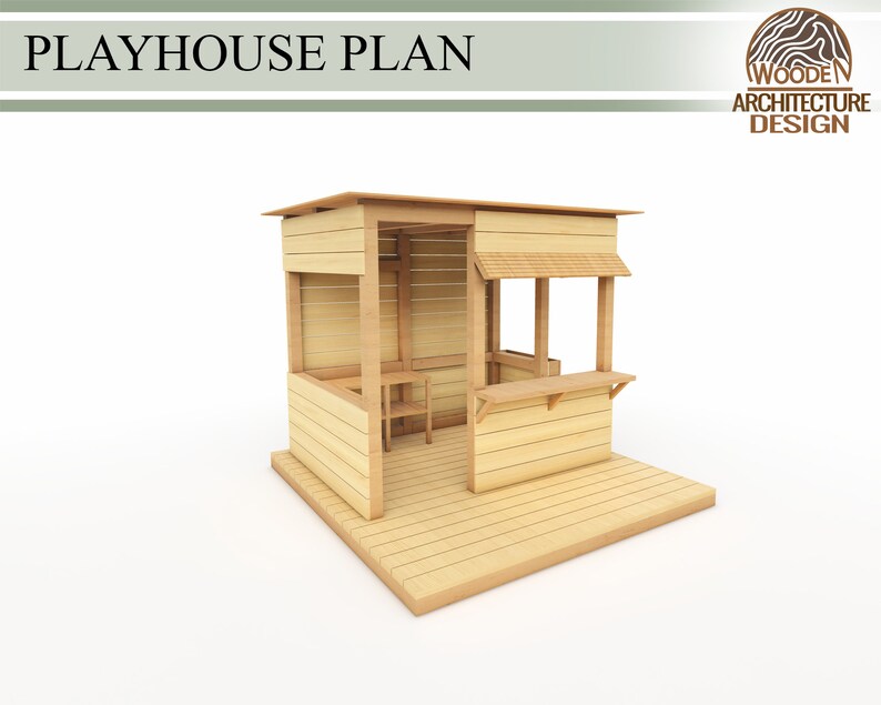 Montessori Playhouse Plans for Kids Mini Kitchen Playhouse - Etsy