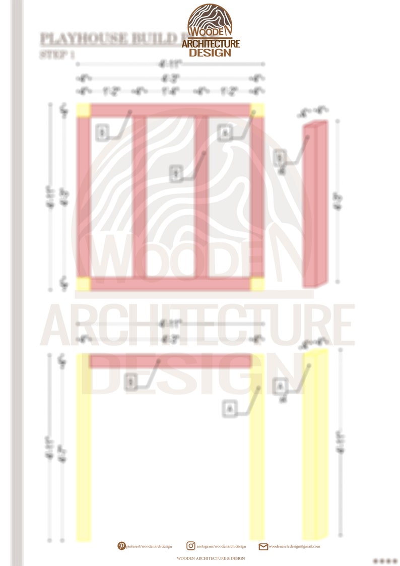 Playhouse Build Plans for Kids Treehouse With Sandbox Do It - Etsy
