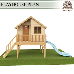 Playhouse Build Plans for Kids, Garden Playhouse, Do It Yourself With ...