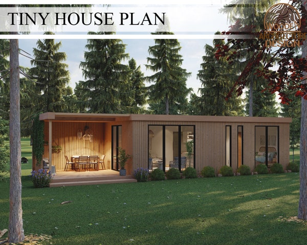 Ranch Style Cottage Plan 3 Beds 2 Baths , 1204 Sq Ft, L-shaped Small ...