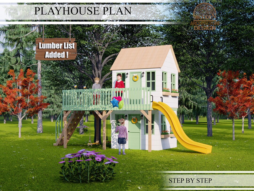 Playhouse Build Plans for Kids, Garden Playhouse, Do It Yourself With ...