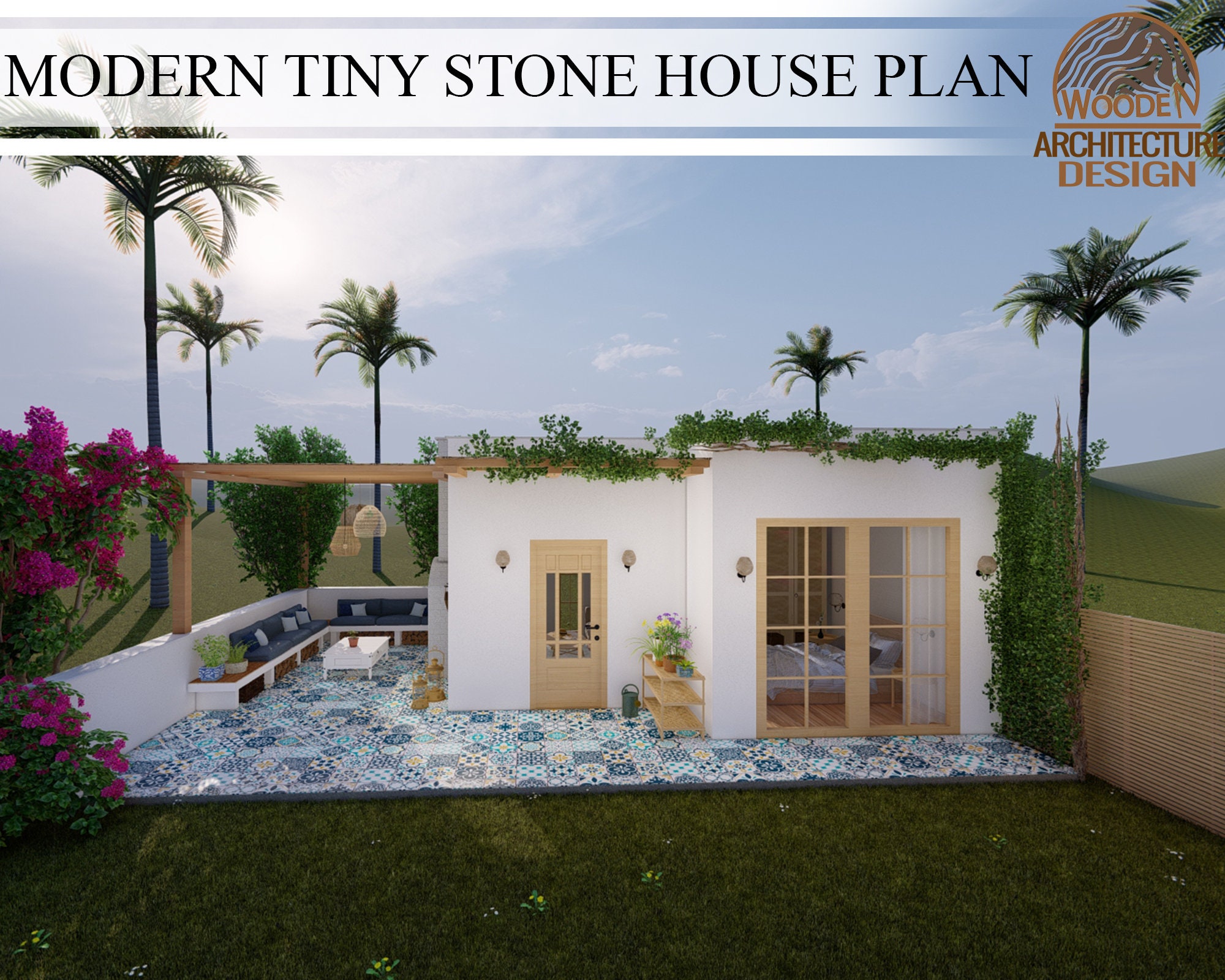 Modern Stone House Design