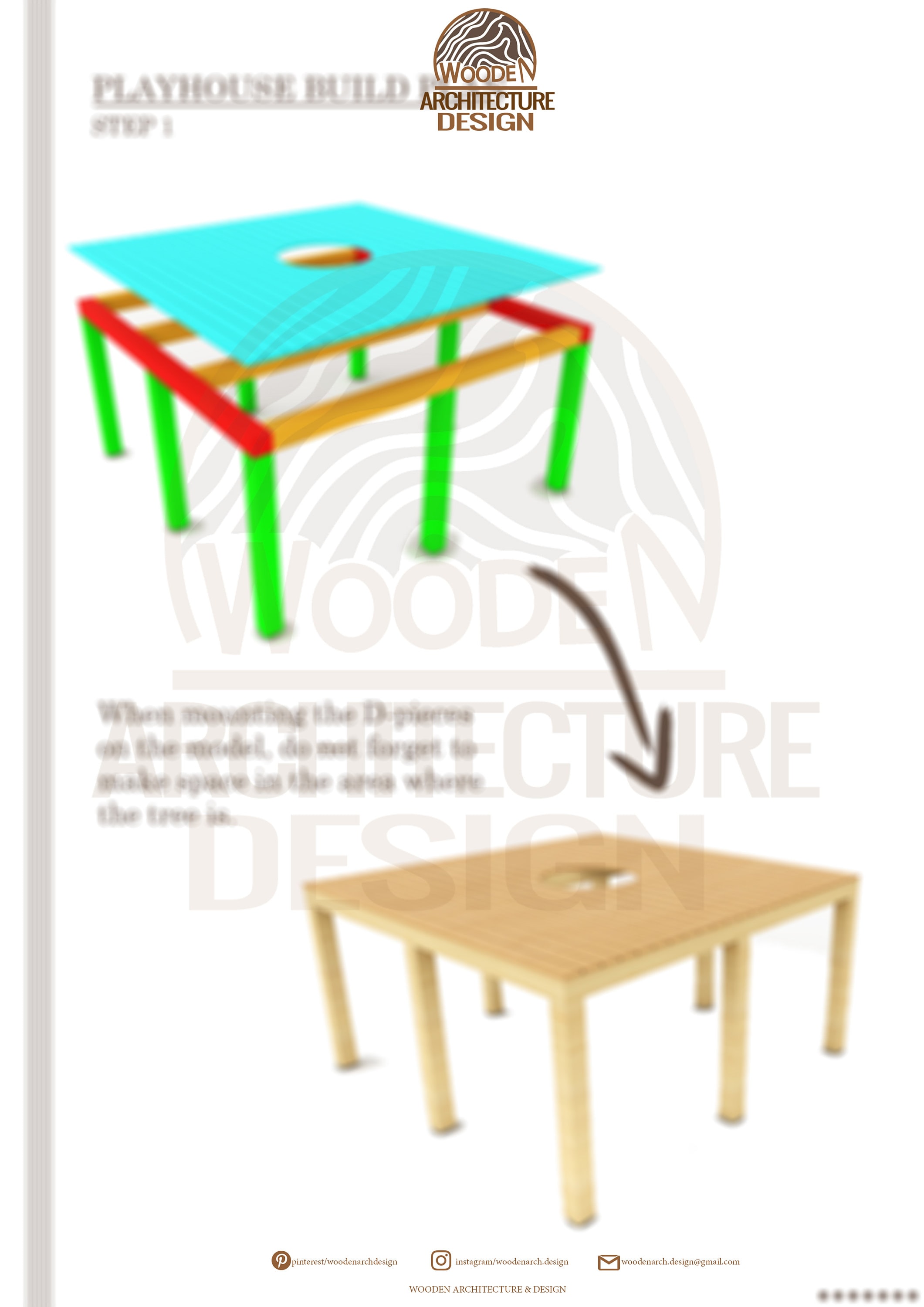Playhouse Plans With Swing and Slide: DIY Playground (digital Download ...