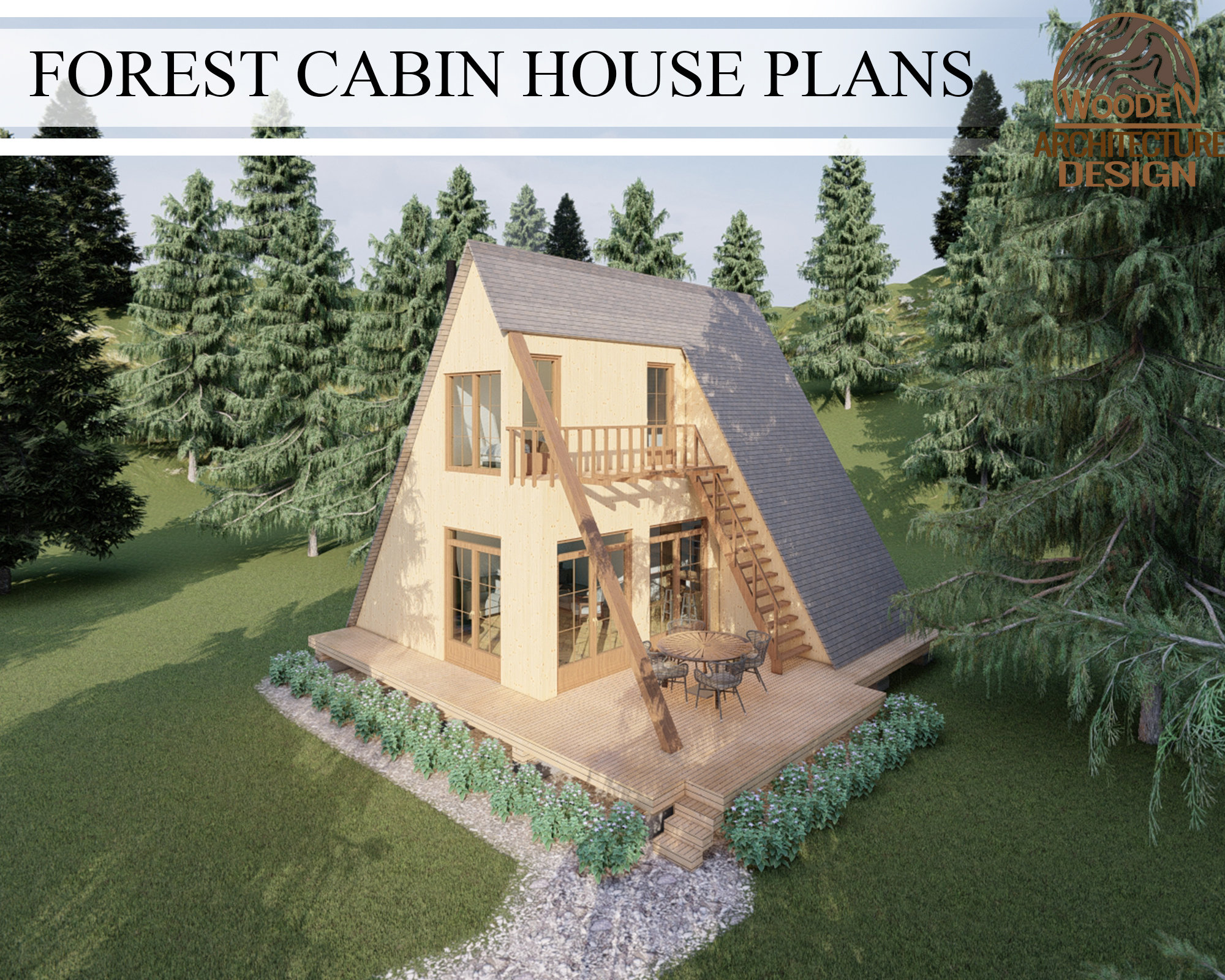 A Frame Cabin House 2 Bedroom 1 Bedroom Modern Forest Cabin - Etsy