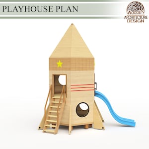 Playhouse Build Plans for Kids, SPACESHIP PLAYHOUSE With Slide , Do It ...