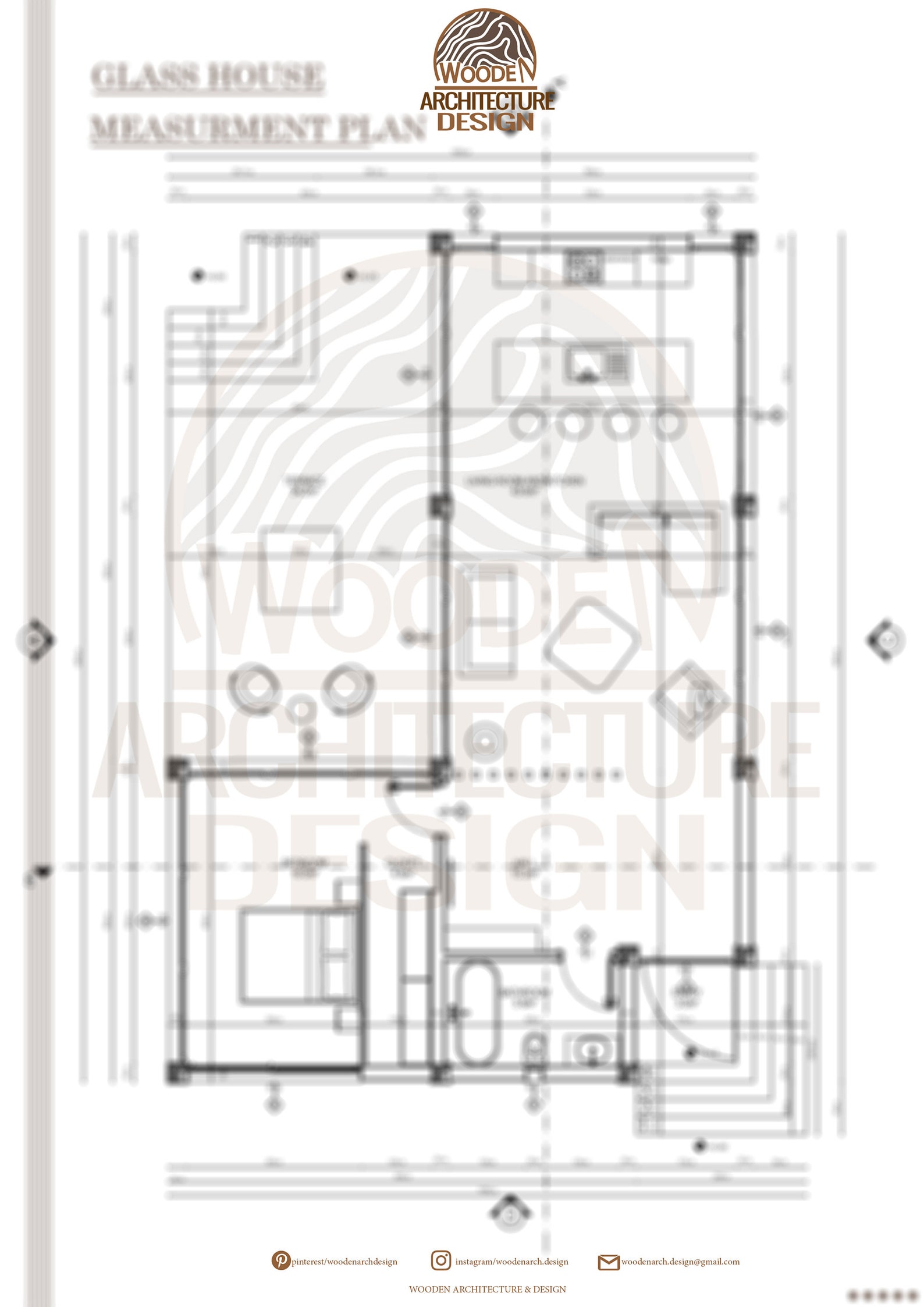 Modern Glass House Plans, 1 Bedroom 1 Bathroom Open Plan, 1670 Sq.ft 35 ...