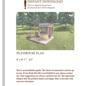 Montessori Playhouse Plans for Kids: Mini Kitchen Design (digital ...