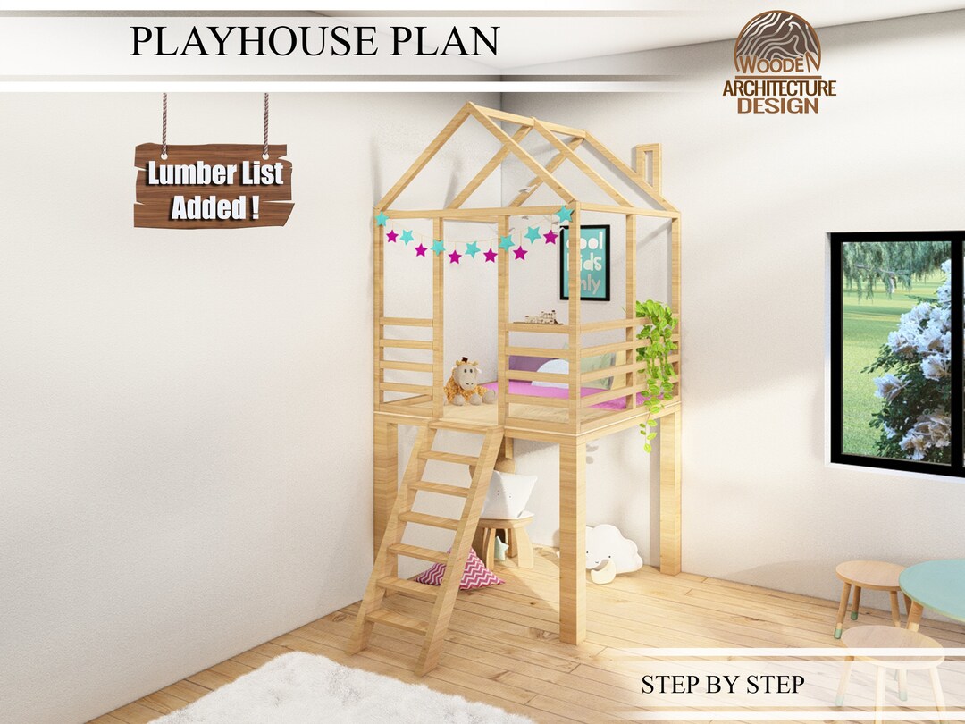 Playhouse Build Plans for Kids, Indoor Playhouse Project, Do It ...
