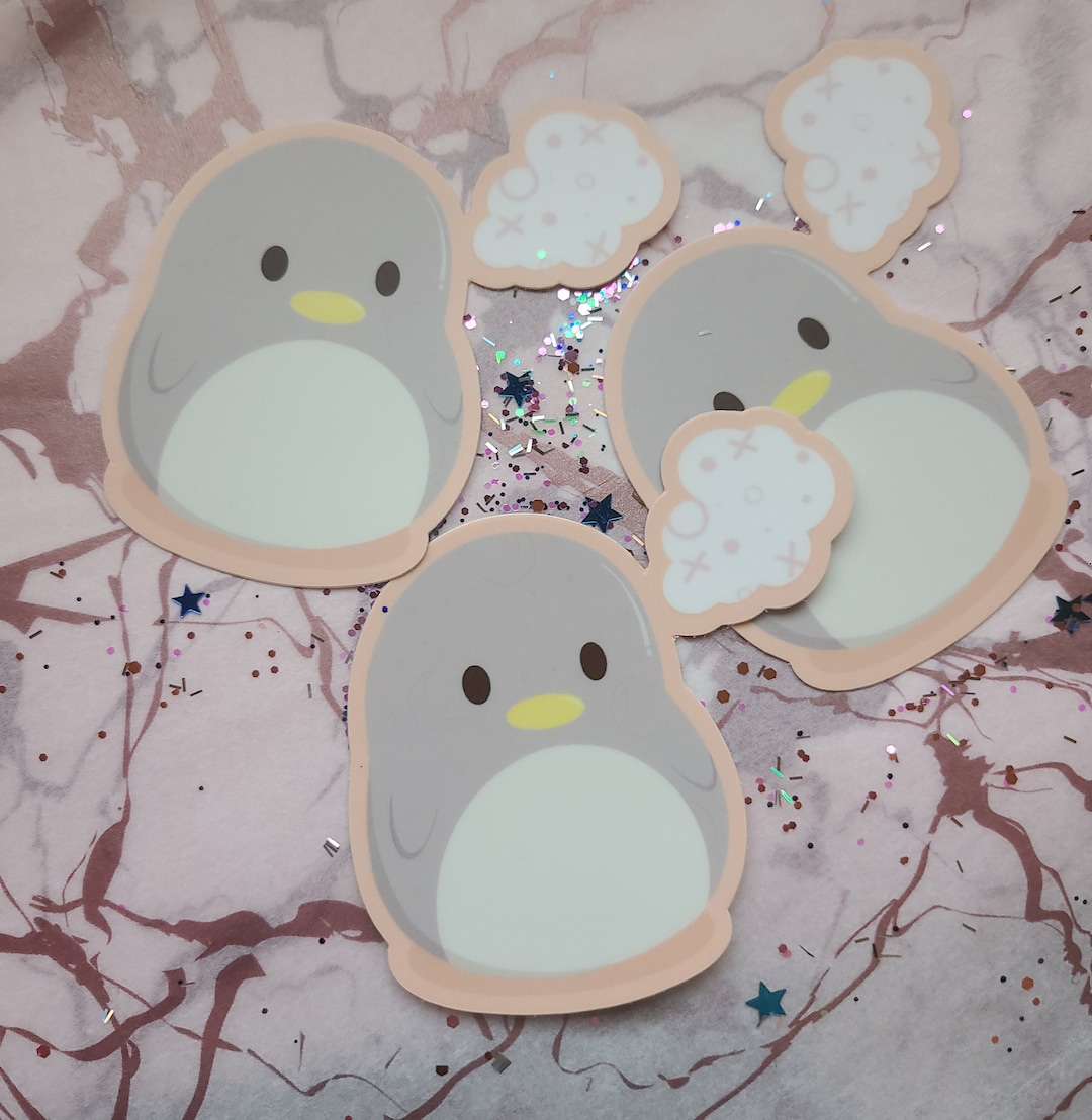 Penguin Vinyl Sticker - Etsy