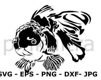 Oranda Goldfish Svg - Etsy