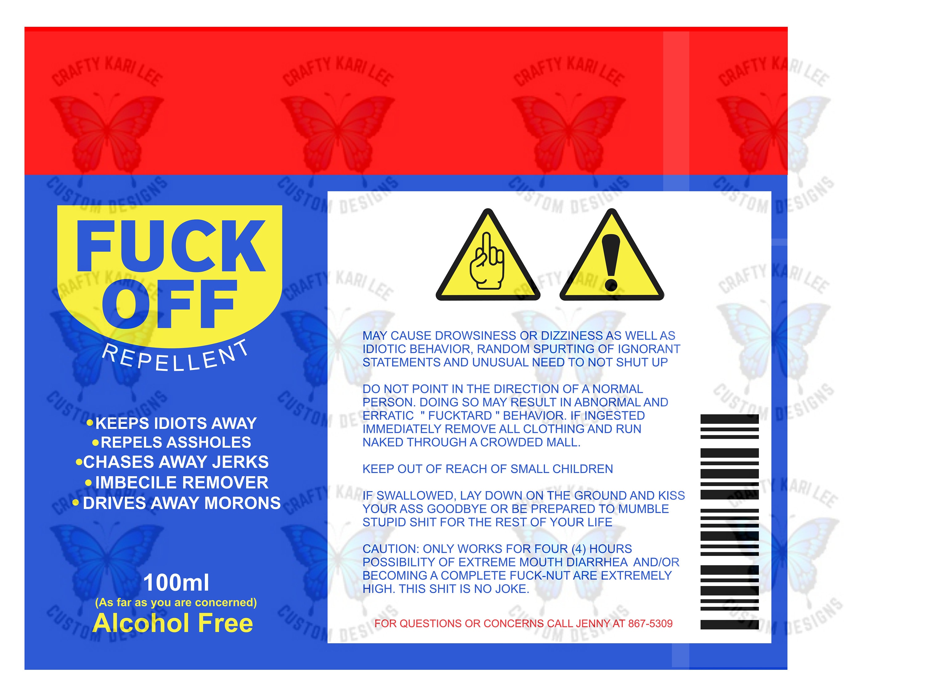 20 Oz Skinny Fuck Off - Etsy