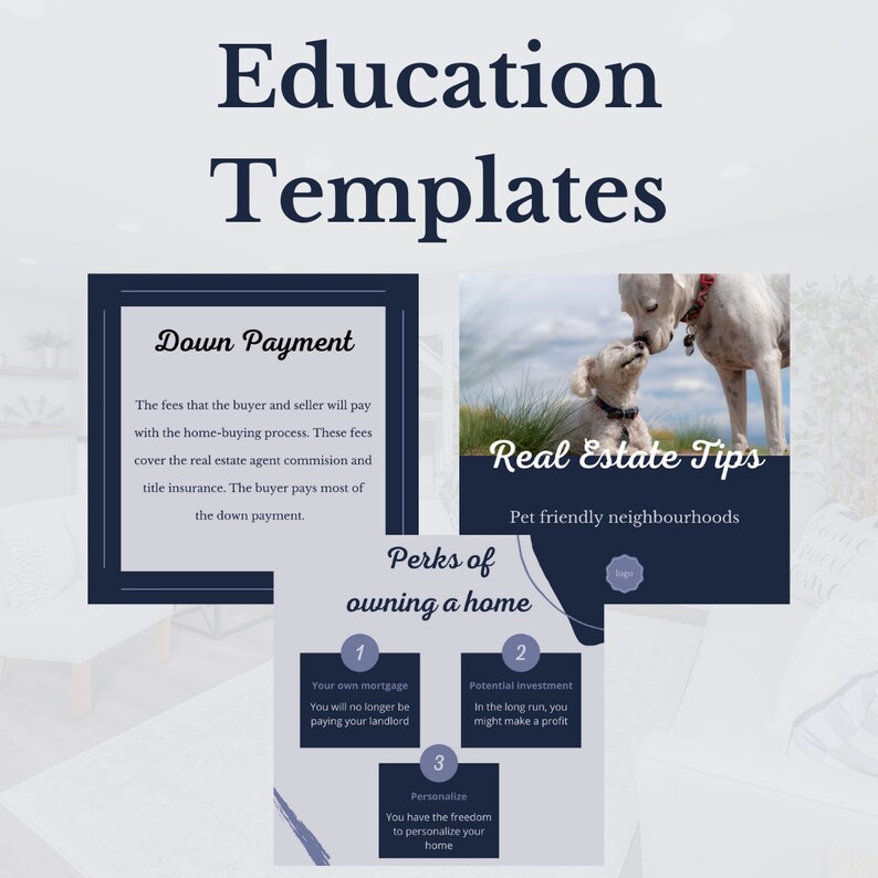 100 Editable Instagram Posts for Real Estate Agents - Etsy Canada