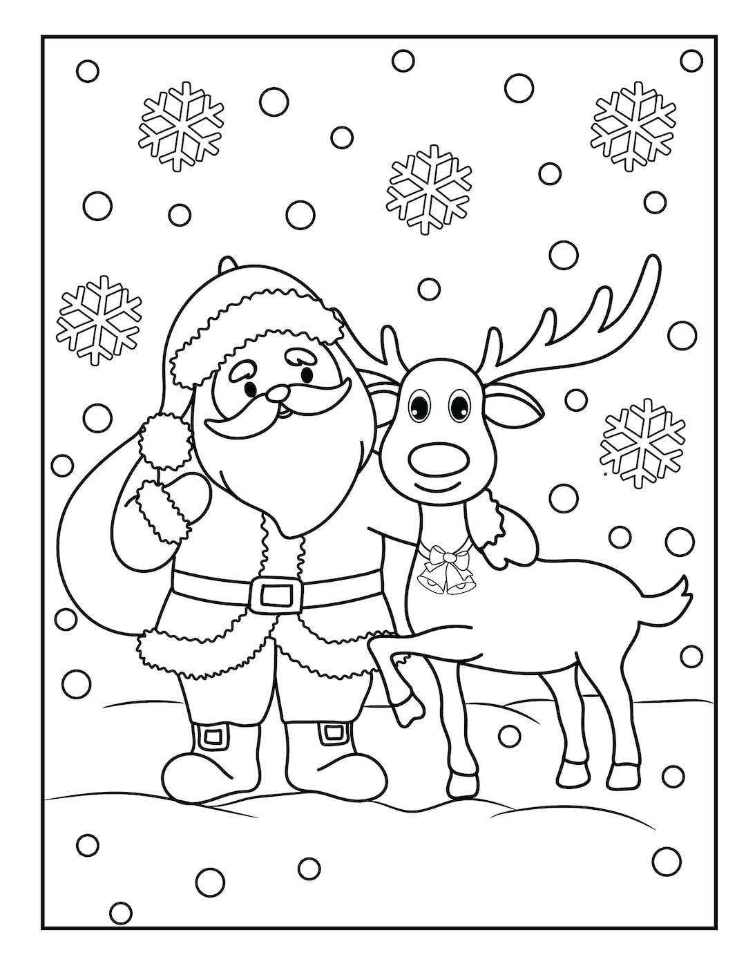 Christmas Coloring Book: 26 Printable Pages (digital Download) - Etsy
