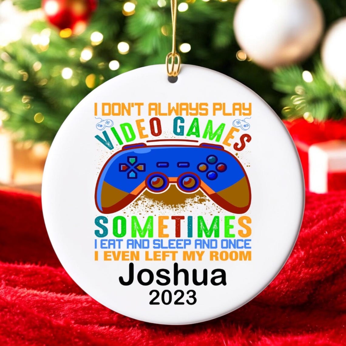 Personalized Video Game Christmas Ornament: Teen Birthday Gift - Etsy