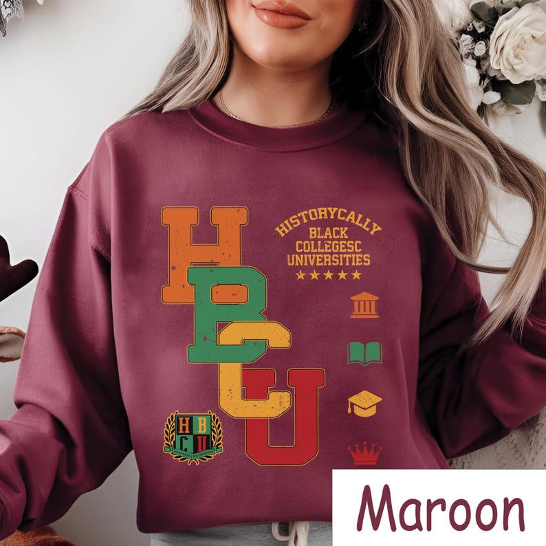 Hbcu Apparel T-shirt, African American College Student Sweater, Black ...