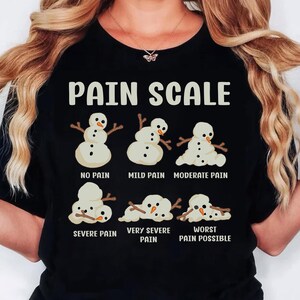 Funny Pain Scale Comfort Colors Shirt, Christmas Nurse Shirt, Medical ...