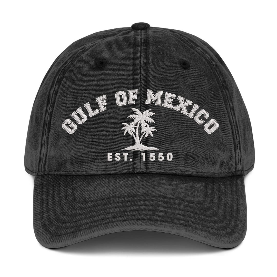 Gulf of Mexico Coconut Tree Hat, Embroidered Hats, Subtle Political Hat ...