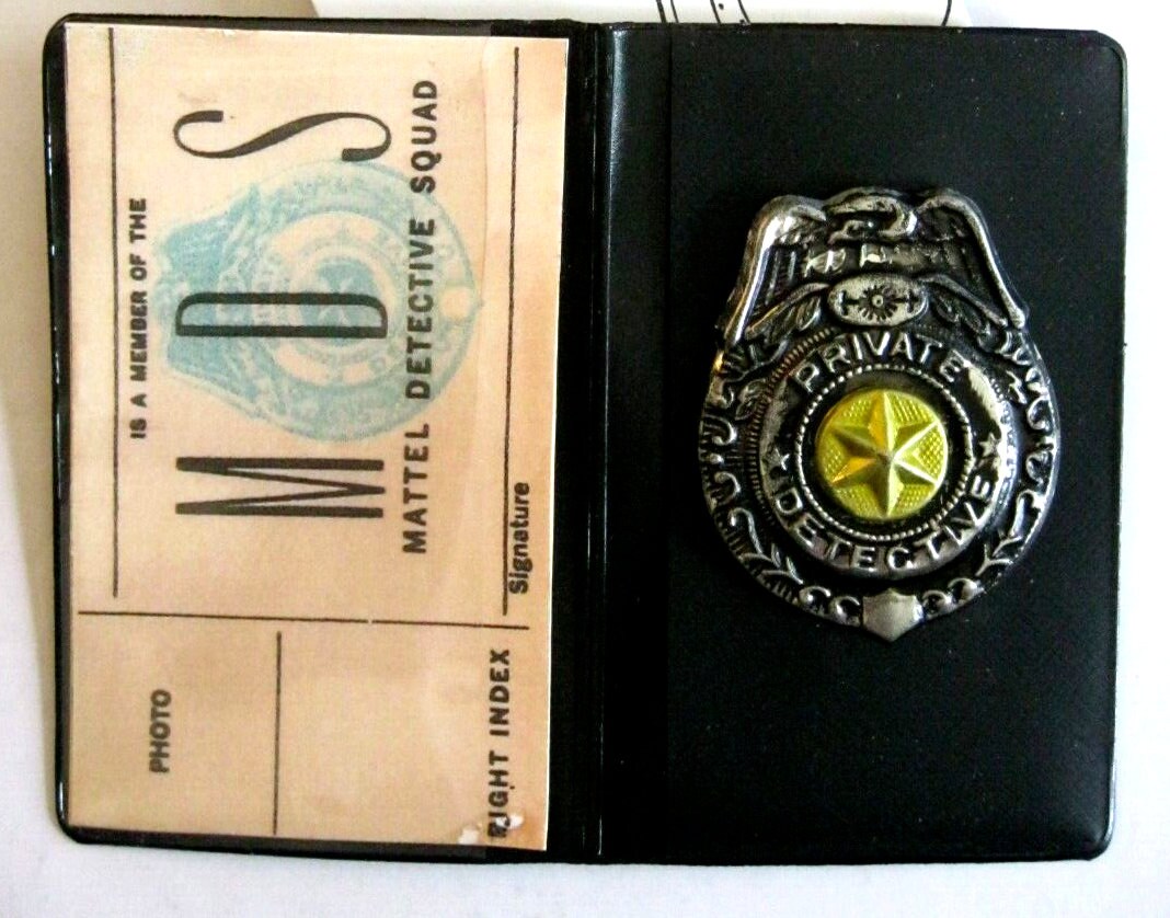 Rare Mattel Shootin' Shell Snub-nose .38 Private Detective Cap Gun Set ...