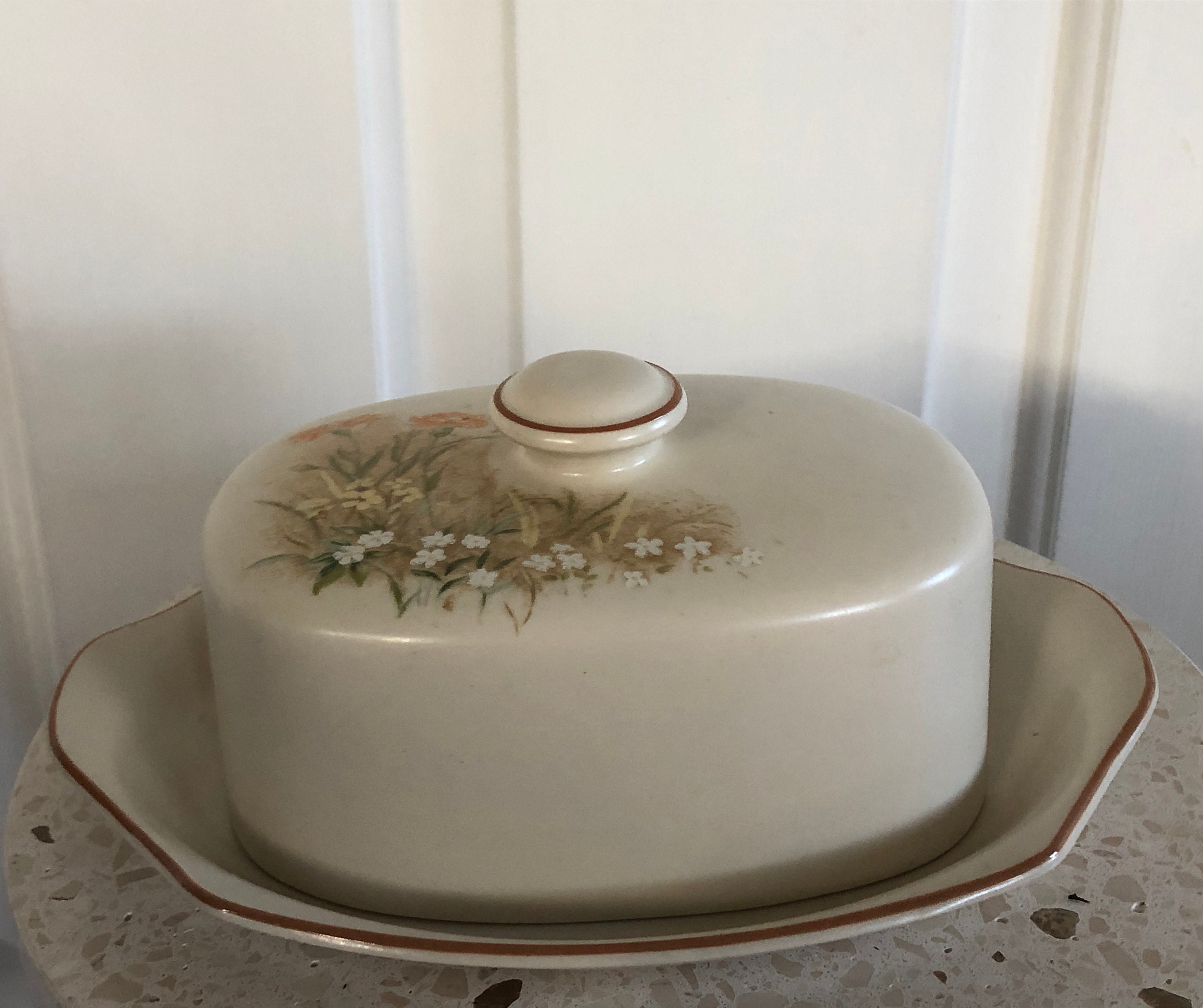 Vintage Butter Dish for Any Home Decor Floral Butter Dish Breakfast ...