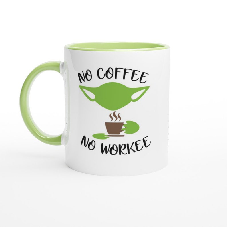 No Coffee No Workee Mug - Etsy UK