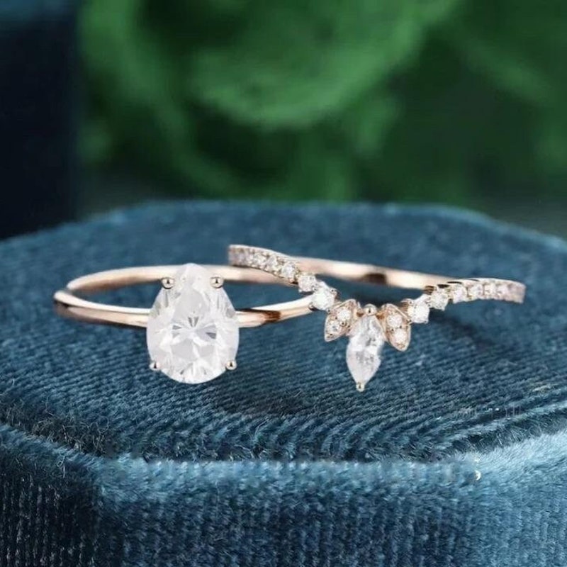 Engagement Ring Set - Etsy