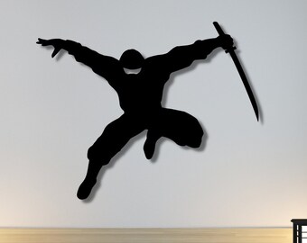 Wood Ninja Wall Art - Etsy