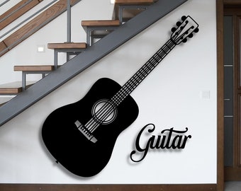 Wood Guitar Wall Decor - Etsy