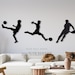 Football Wood Wall Art, Football Team Decor, Football Sport Silhouette ...