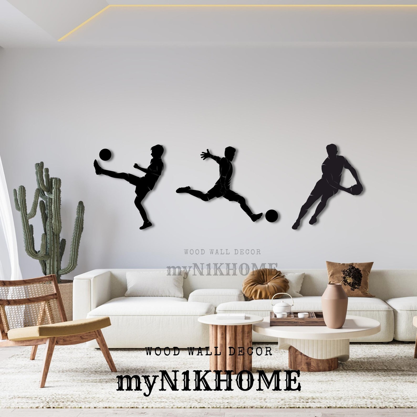 Football Wood Wall Art Football Team Decor Football Sport - Etsy