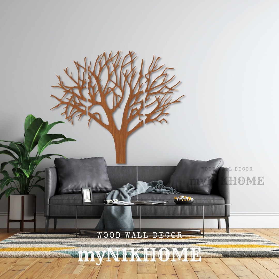 Tree Wood Wall Decor, Oak Tree Wood Wall Art, Tree of Life Wooden Wall ...