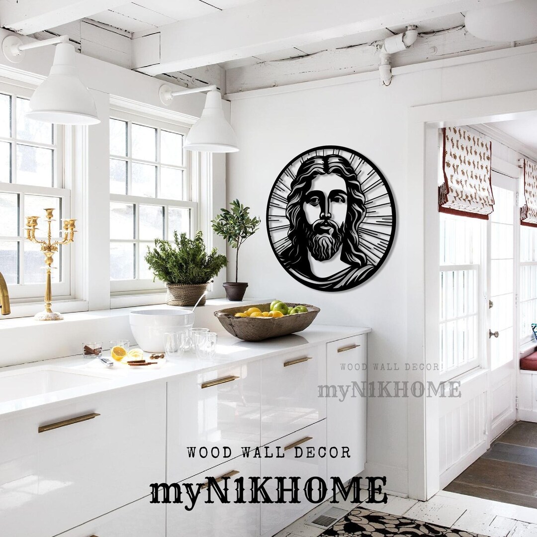 Jesus Christ Wood Wall Art,christian Wall Decor, Minimalist Messiah ...