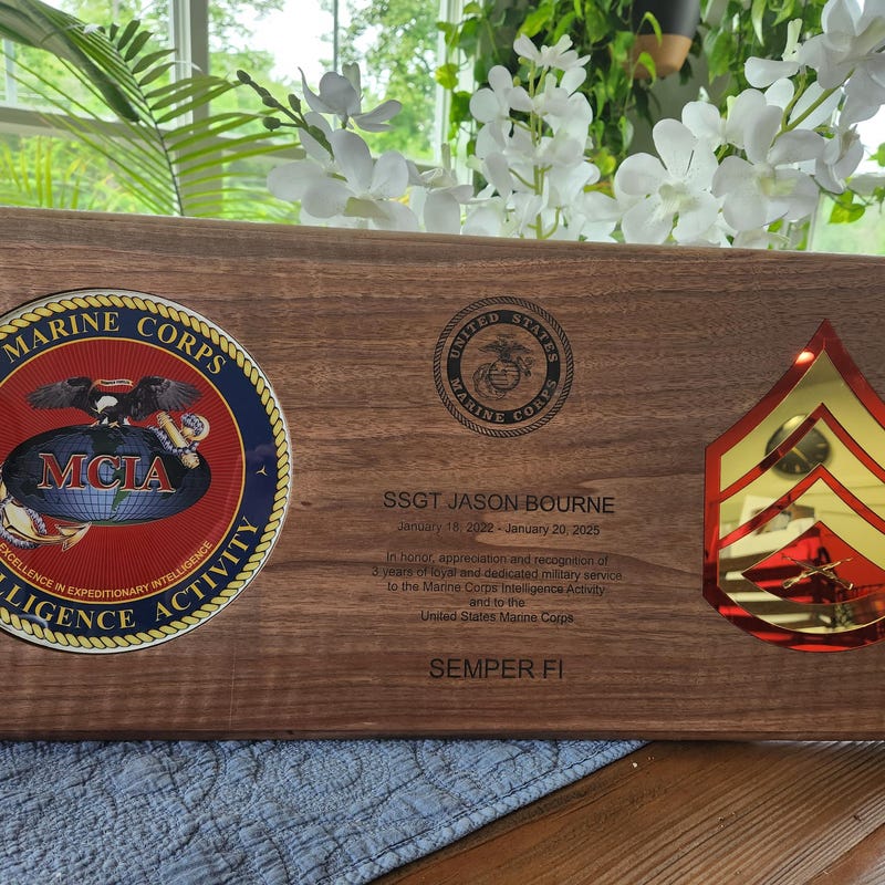 Usmc Plaques - Etsy