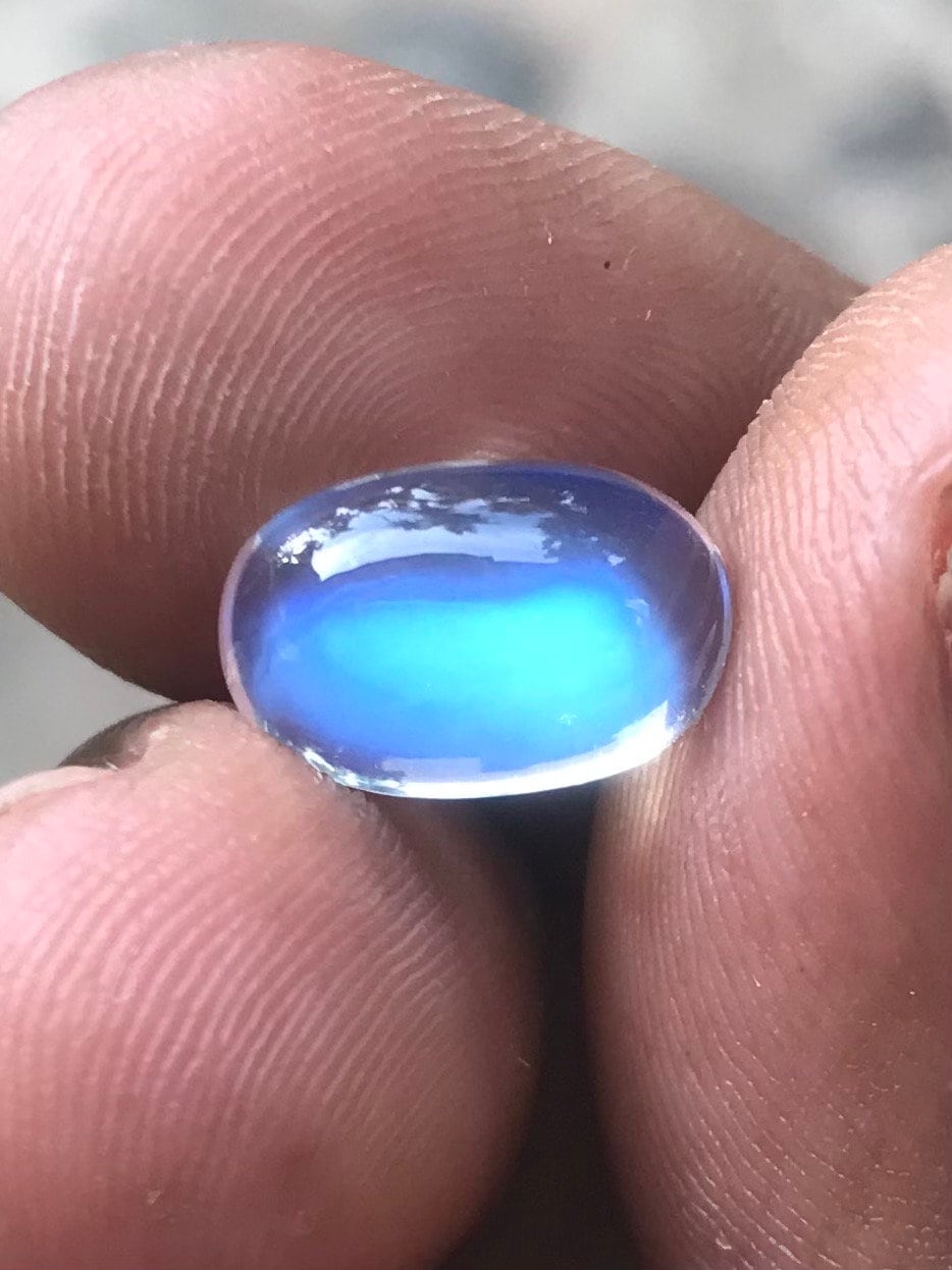 Rare Royal Blue Moonstone - Etsy