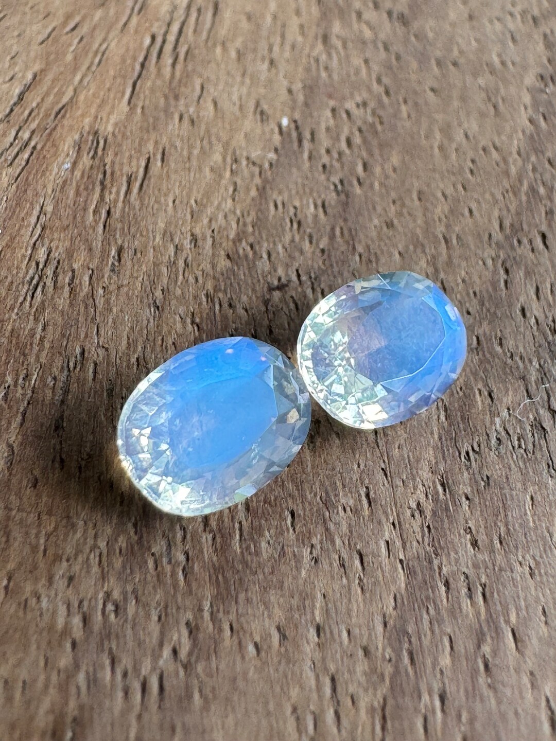 Royal Blue Moonstone Earring Pair - Etsy