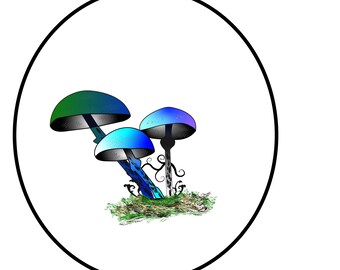 Magic Mushrooms, Wall Art, Digital, - Etsy