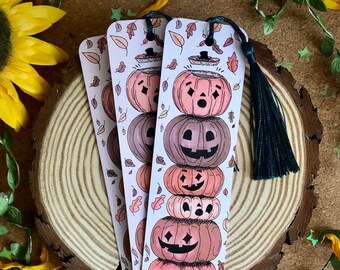 Pumpkin Bookmark | Etsy