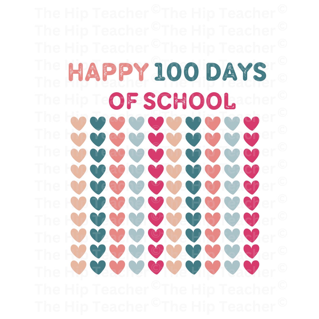 Happy 100 Days of School PNG, Student Shirt, 100 Days of School PNG ...