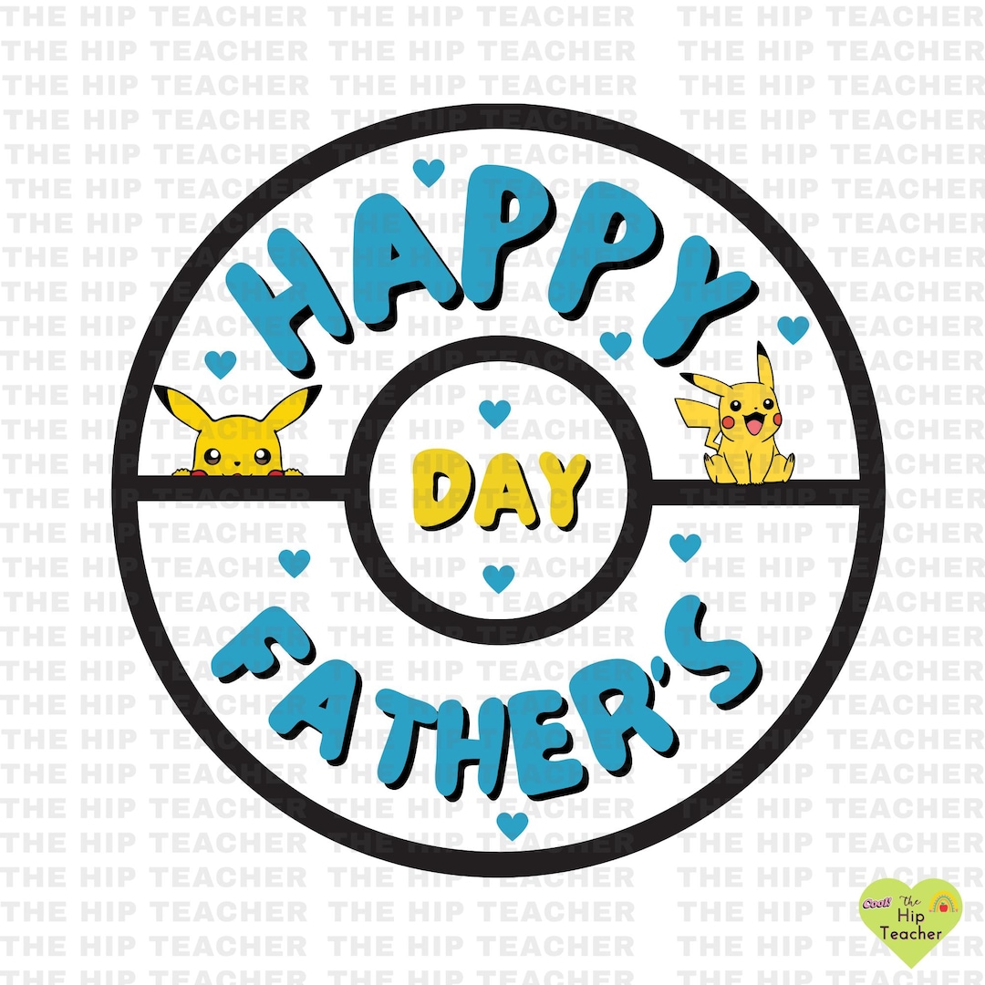 Father’s Day PNG, Pokemon Dad Shirt, Pikachu Father’s Day, Cute Dad PNG ...
