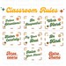 Retro Class Rules, Classroom Rules, Groovy Classroom Posters, Bulletin ...