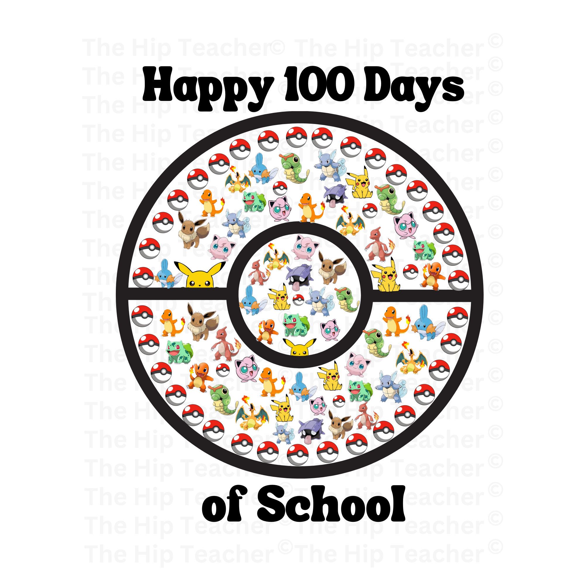 100 Days PNG, 100 Pokemon Characters, Pokemon PNG, 100 Days of School ...