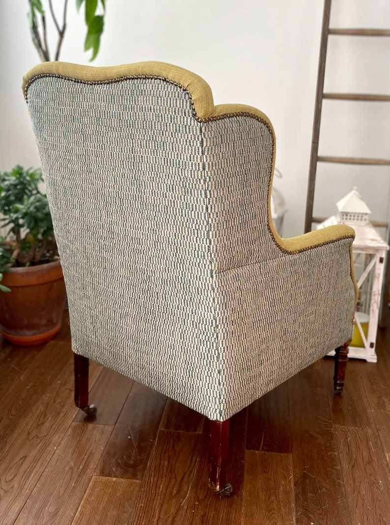 Vintage Armchair on Wheels - Etsy UK